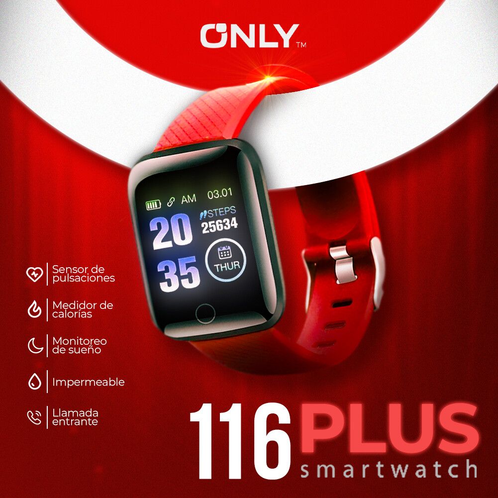 SMART WATCH MODS-116PLUS – ST – NEGRO – PickCel